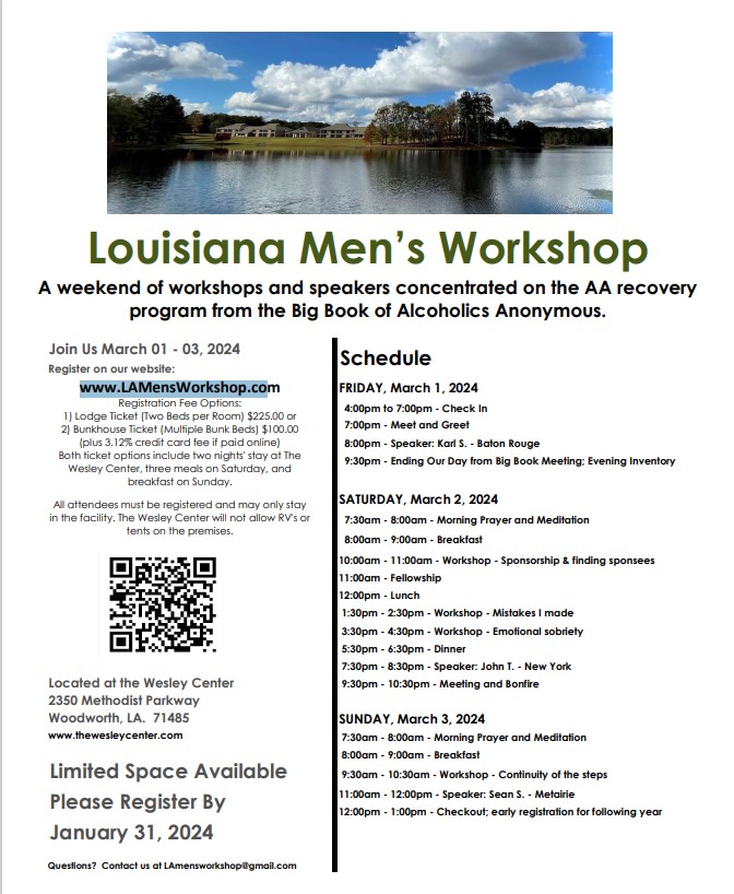 Louisiana Men’s Workshop 2024 | Area 27